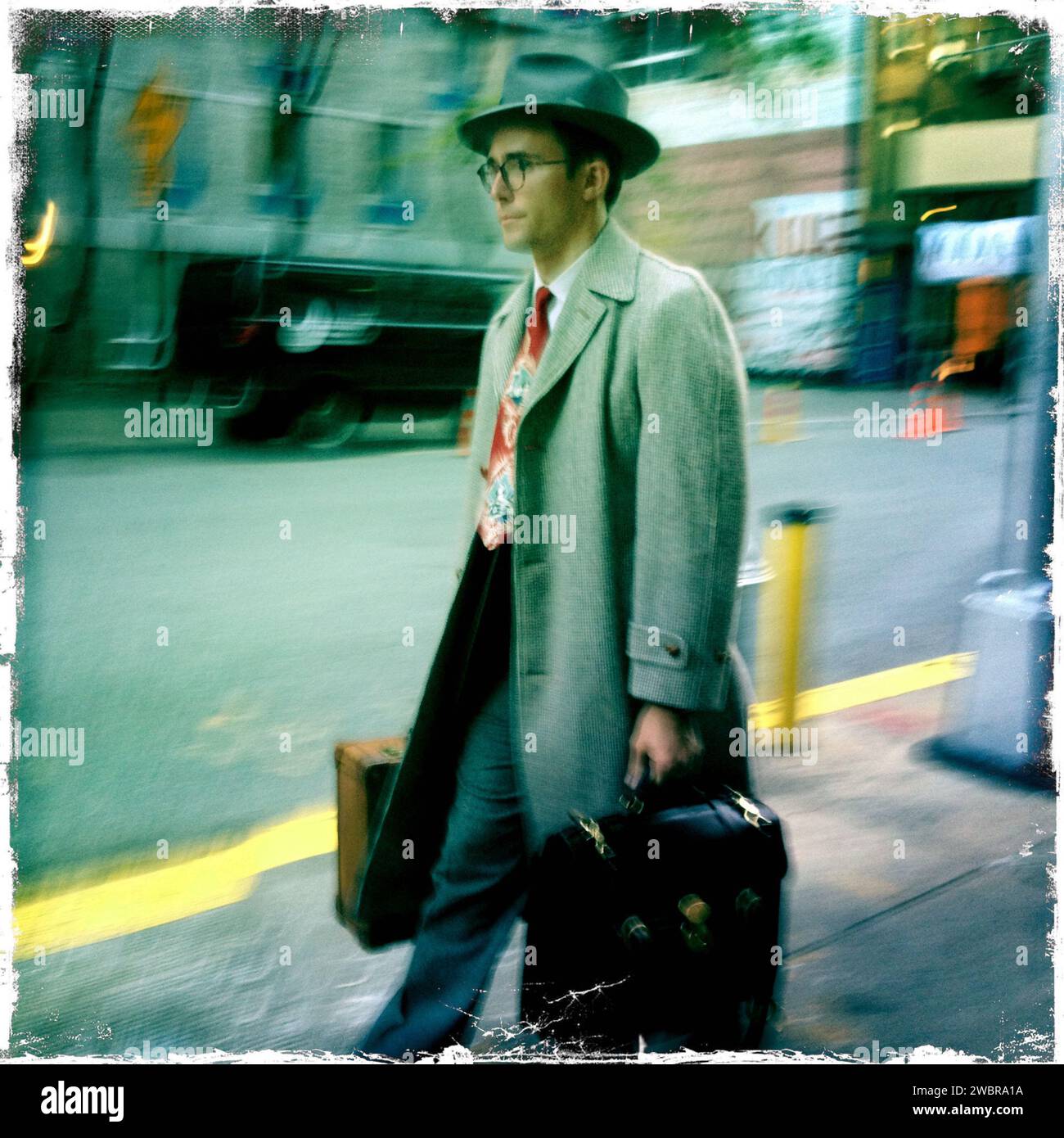 Man on the Move Stock Photo - Alamy