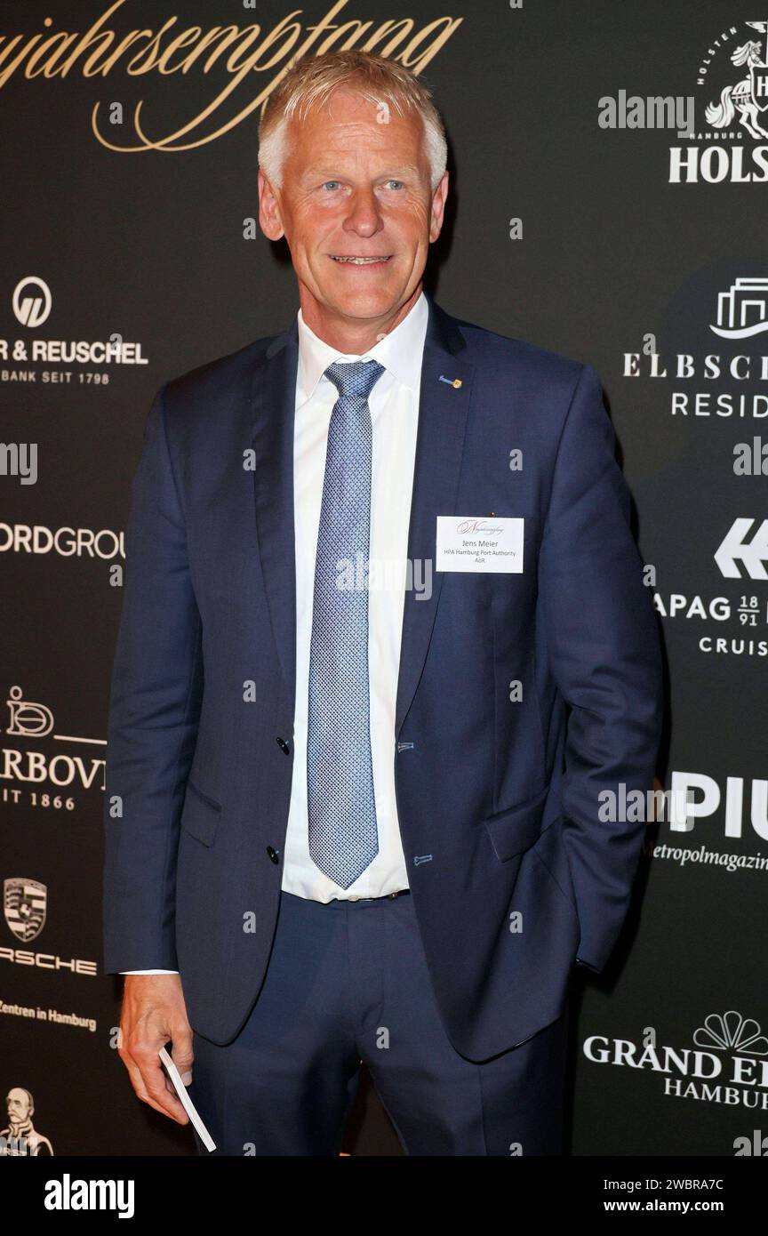 Jens Meier beim Blankeneser Neujahrsempfang 2024 im Hotel Grand Elyssee ...