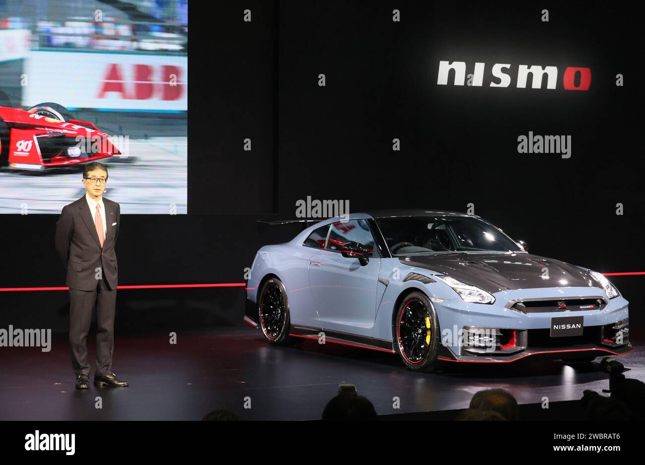 Chiba, Japan. 12th Jan, 2024. Japanese automaker Nissan Motor's subsidiary Nissan Motorsports ...