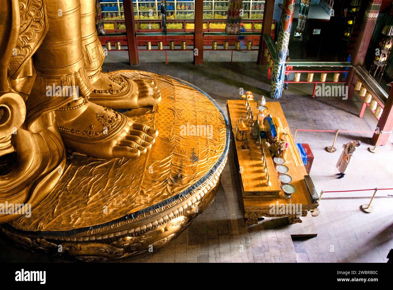 Giant Buddha, Gandan Monastery, Ulaanbaatar, Mongolia Stock Photo - Alamy