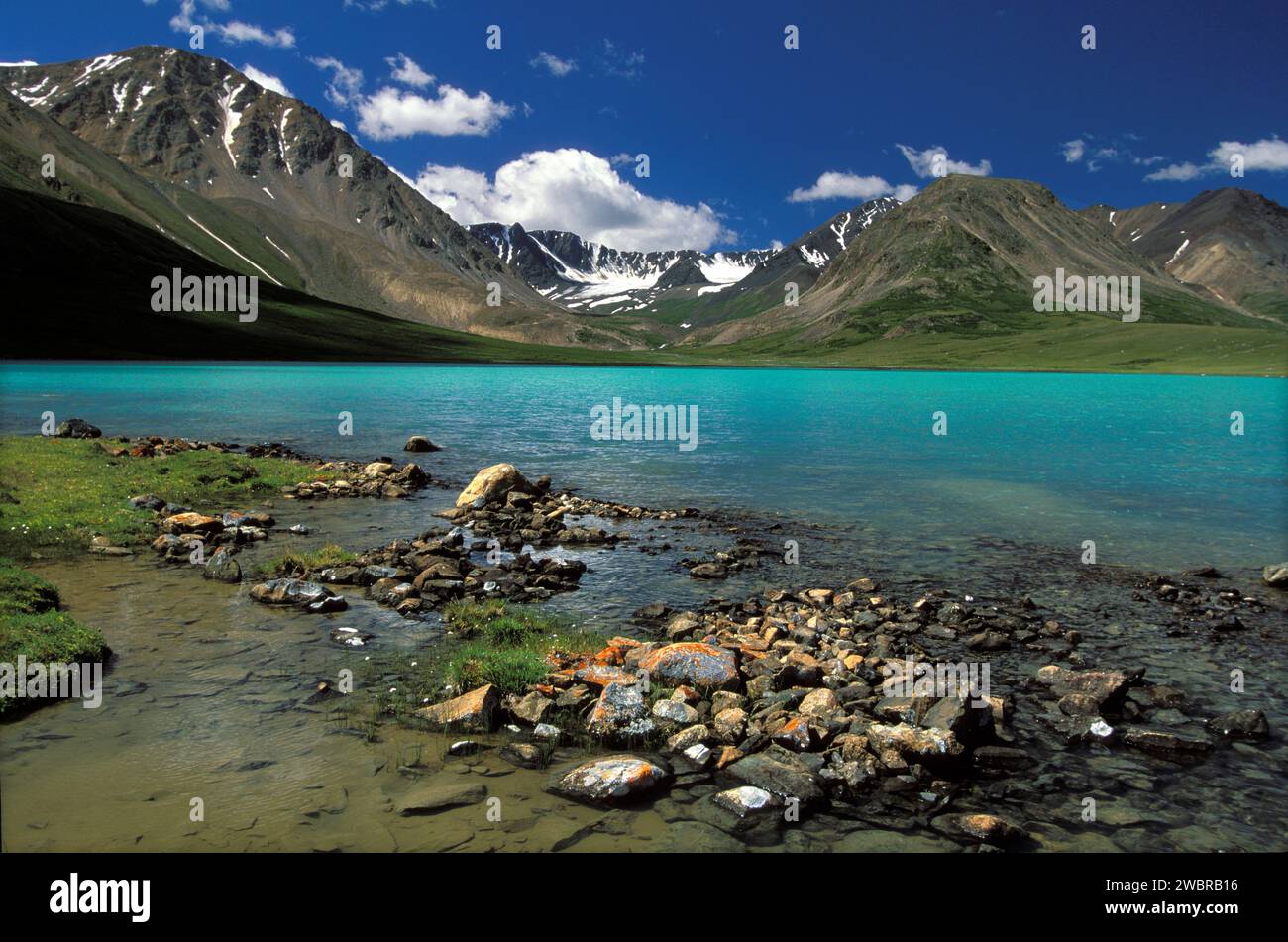 Glacial lake, Altai Tavan Bogd National Park, Mongolia Stock Photo - Alamy
