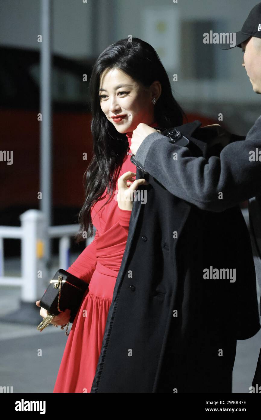 Chinese actress and singer Zhu Zhu attends an event in Shanghai, China ...