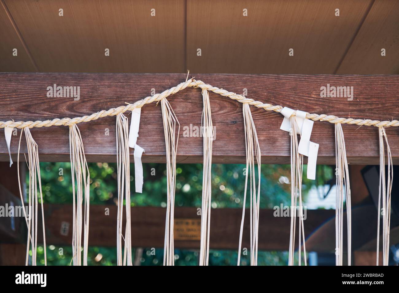 Shide at a Local Shinto Shrine in Kyoto, Japan Stock Photo - Alamy