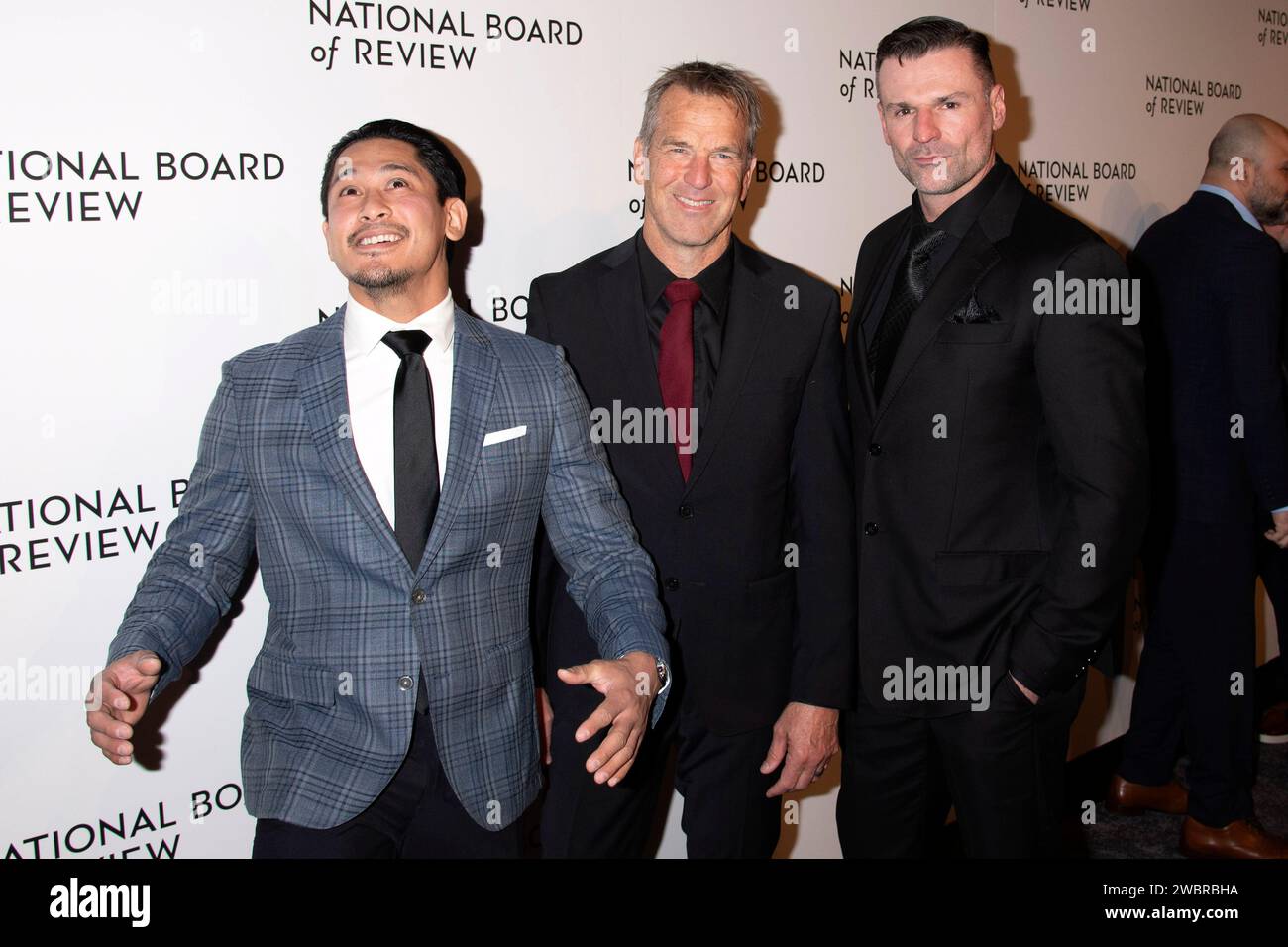 Jeremy Marinas, Scott Rogers und Stephen Dunlevy bei der National Board ...