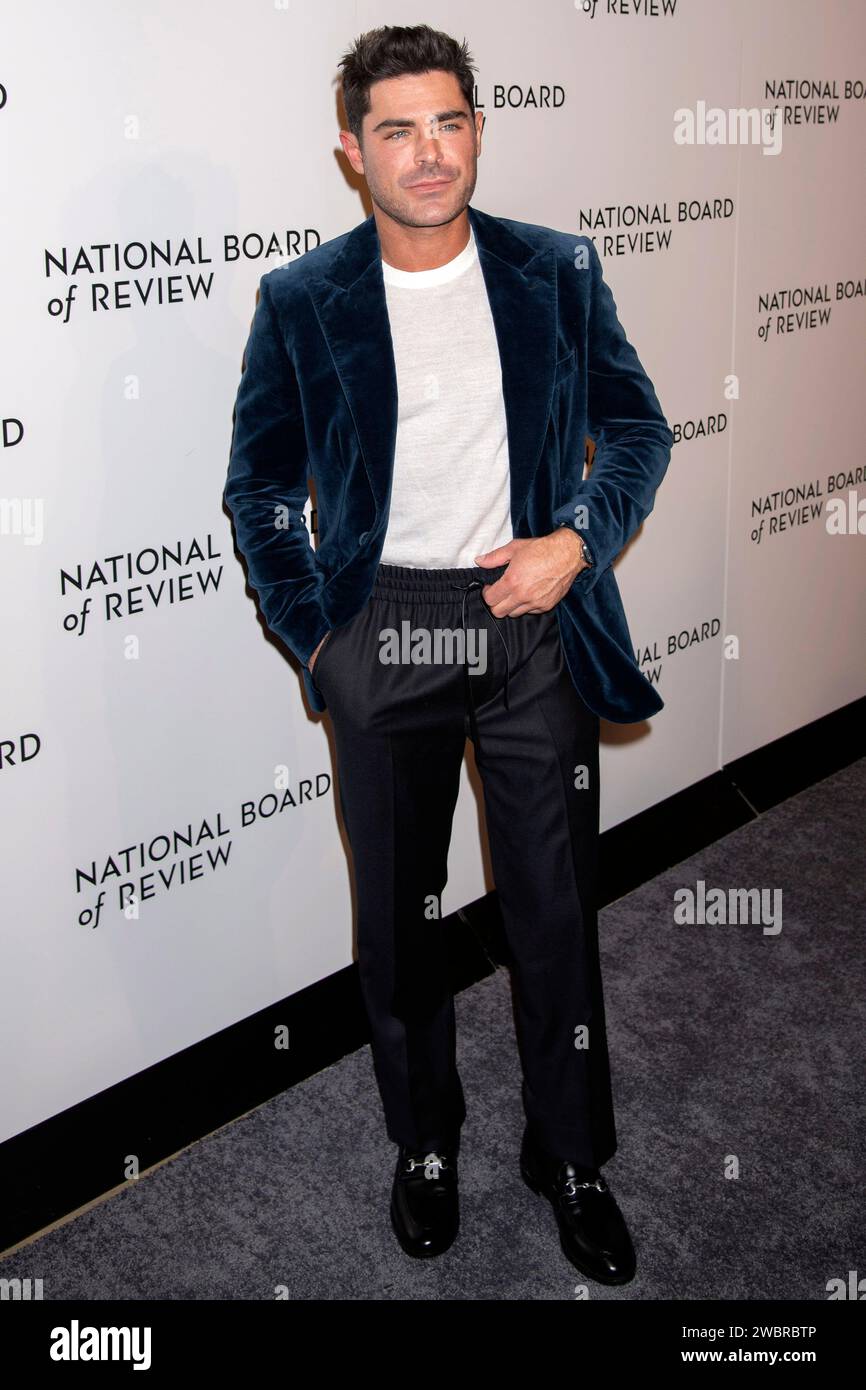 Zac Efron bei der National Board of Review Awards Gala 2024 im Cipriani ...