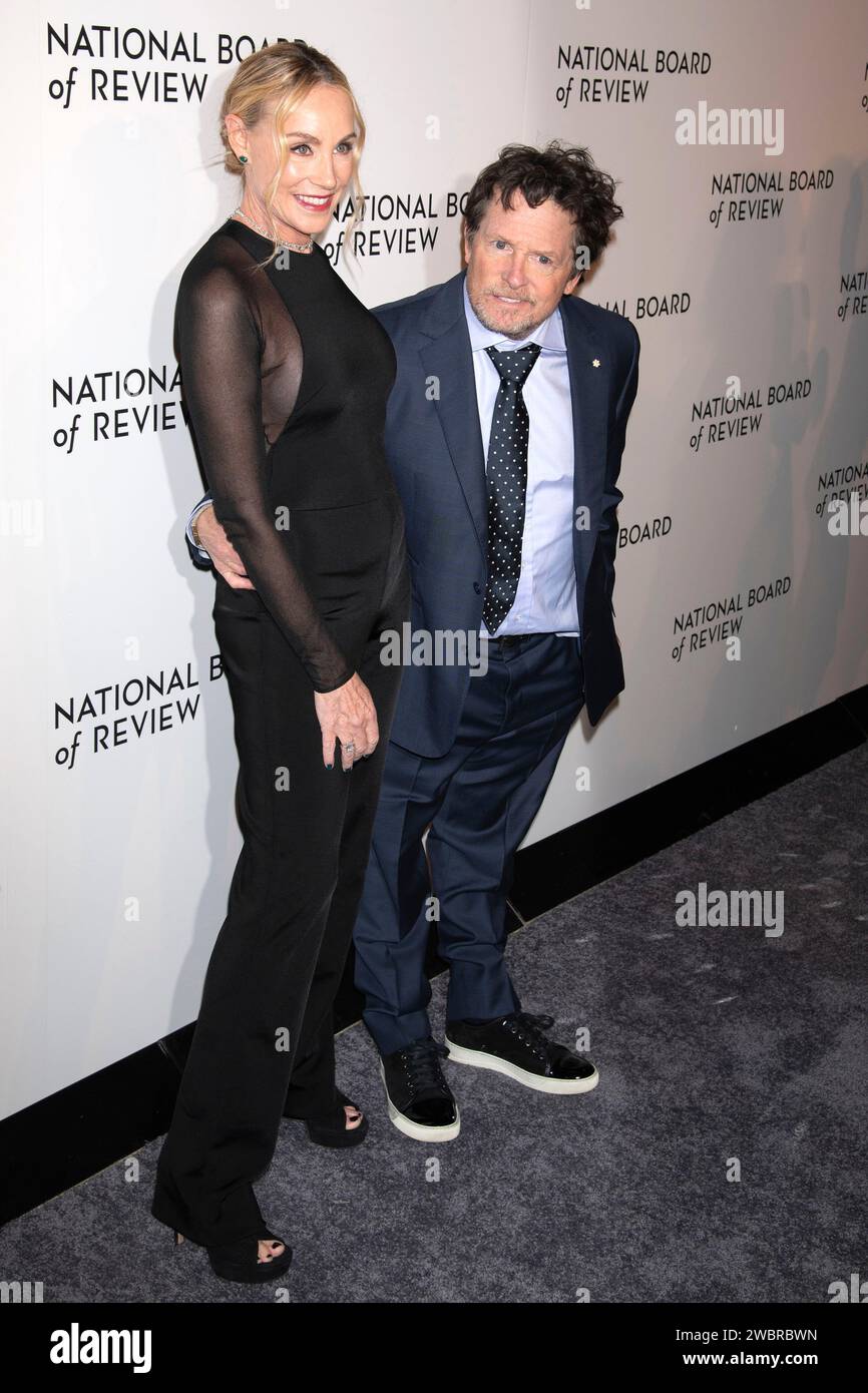 Tracy Pollan mit Ehemann Michael J. Fox bei der National Board of ...