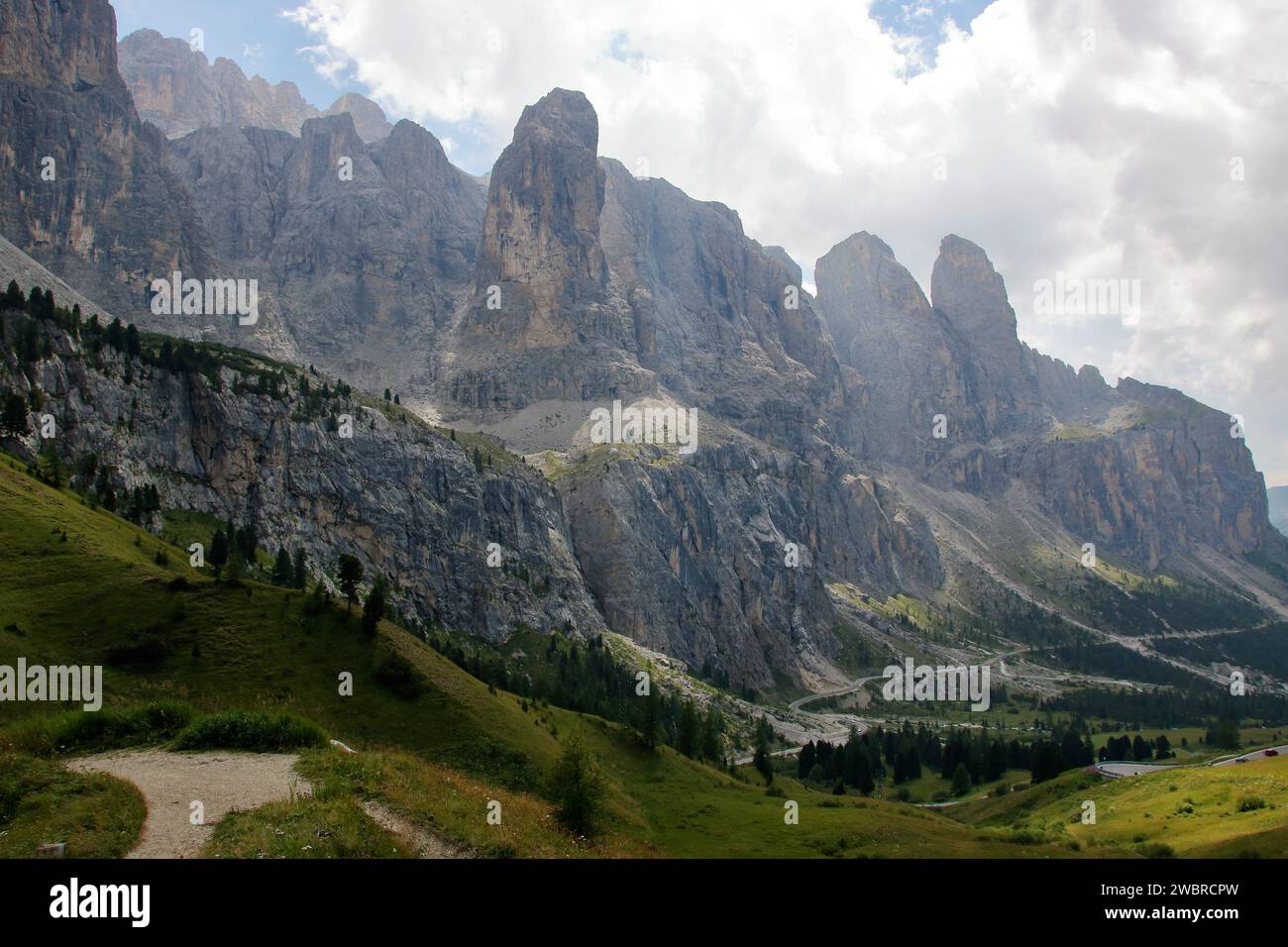 Dolomite's landscape in Alta Badia Stock Photo - Alamy