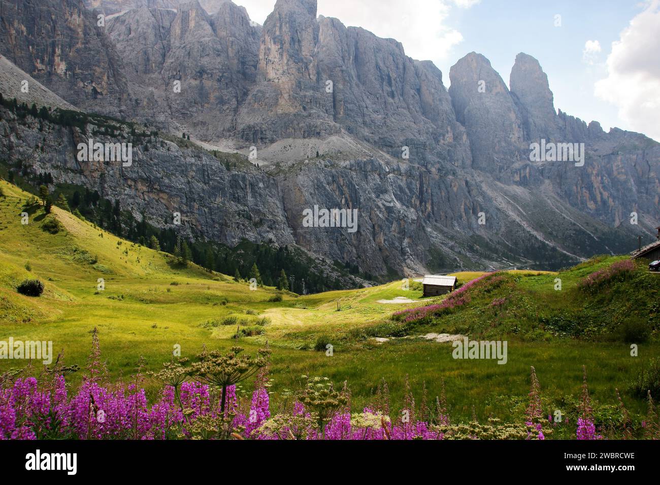 Dolomite's landscape in Alta Badia Stock Photo - Alamy