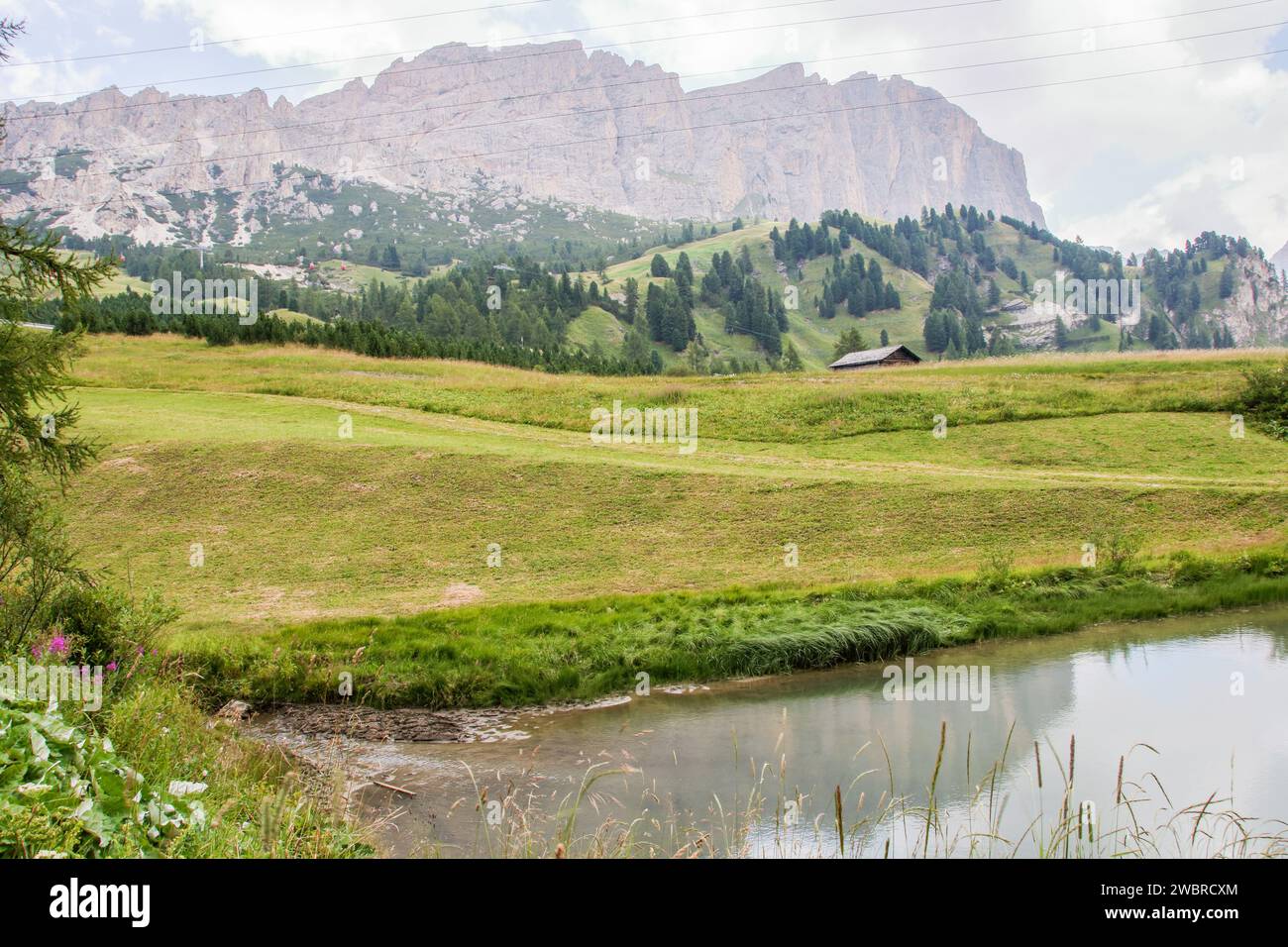 Dolomite's landscape in Alta Badia Stock Photo - Alamy