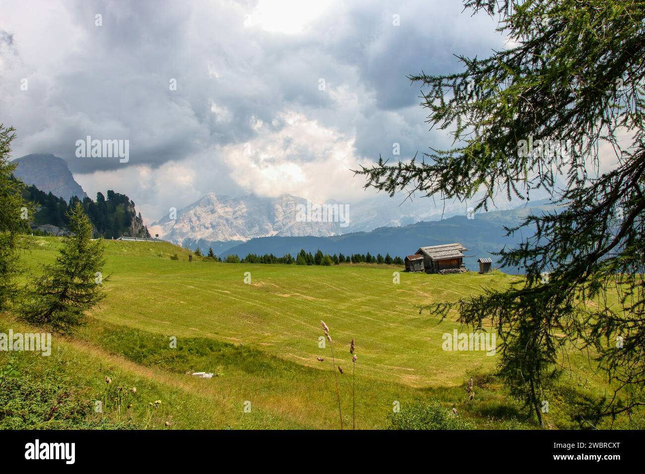 Dolomite's landscape in Alta Badia Stock Photo - Alamy