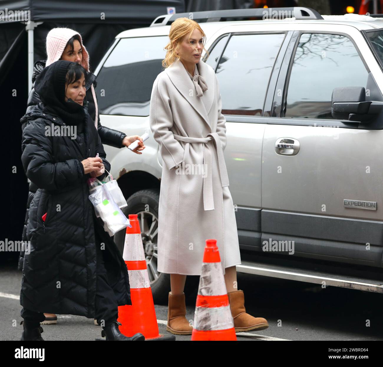 Nicole Kidman spotted on the set of new thriller 'Babygirl' in Downtown Manhattan, New York ...