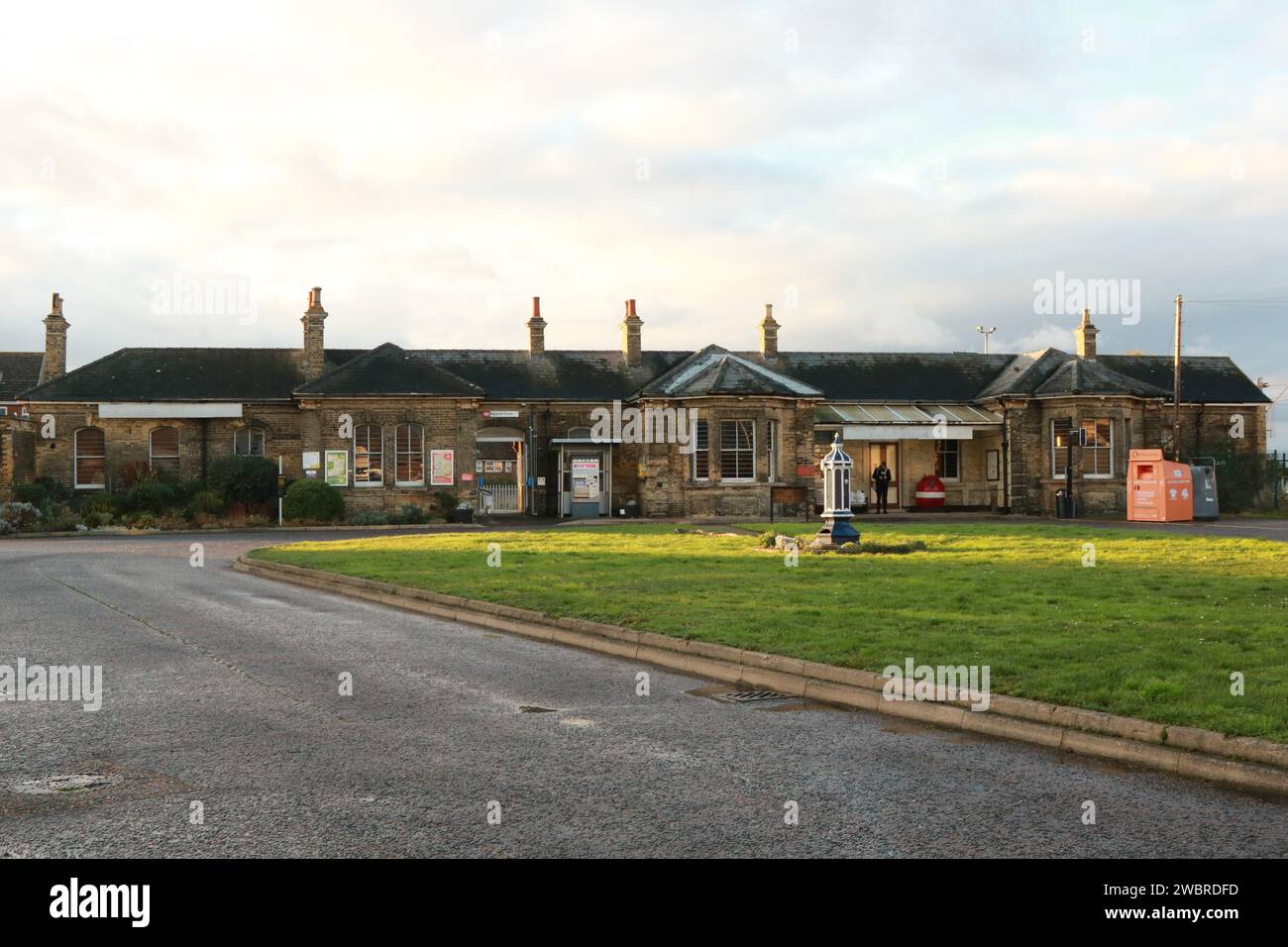 Harwich Town Railway Station frontage with the Harwich Railway Museum ...