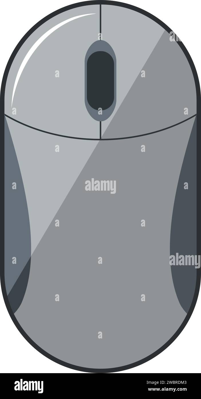 Computer Mouse Icon in flat style. Vector Illustration Stock Vector ...
