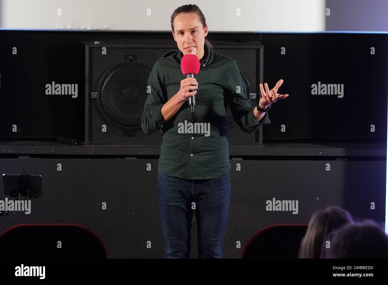 Sebastian Hauf bei der Begrüßung - Mörfelden-Walldorf 11.01.2024: Slam ...