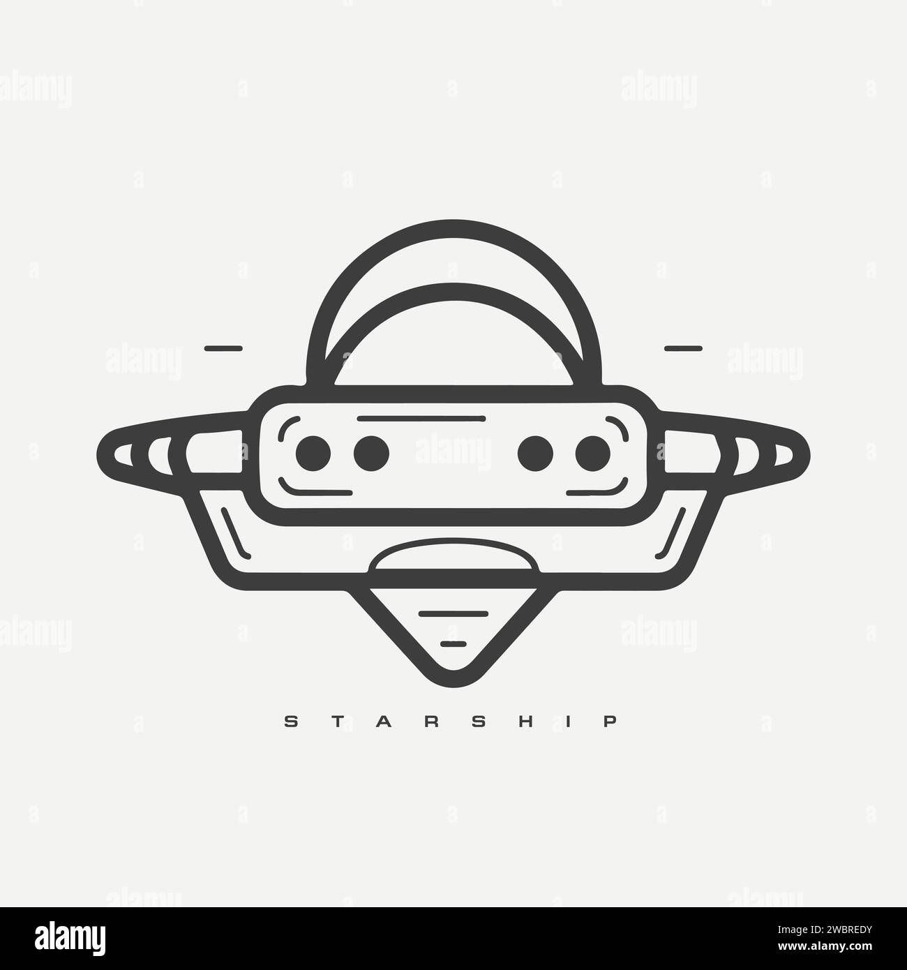 Starship vector vectors Black and White Stock Photos & Images - Alamy