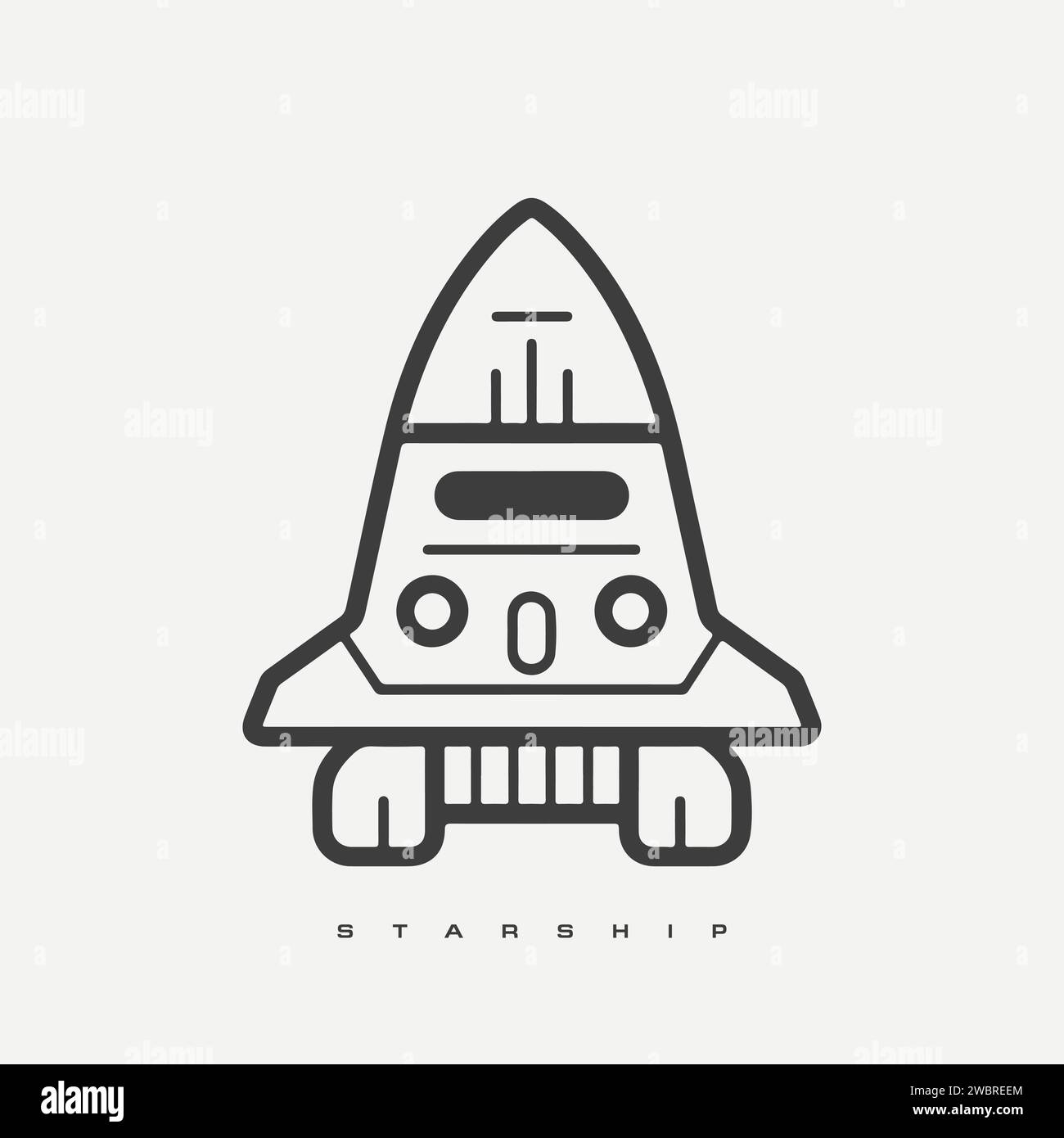 Starship art Black and White Stock Photos & Images - Alamy