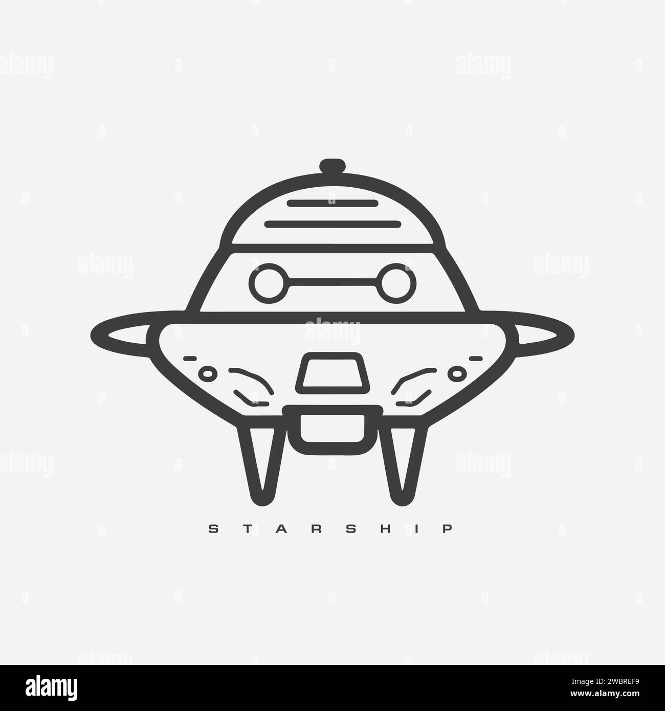 Starship vector vectors Black and White Stock Photos & Images - Alamy