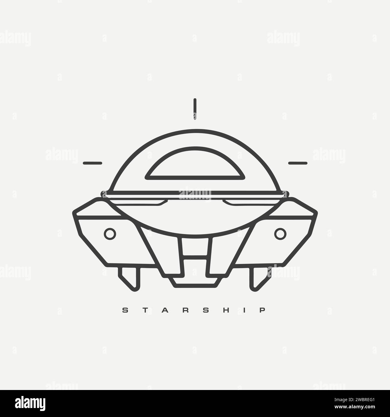 Starship vector vectors Black and White Stock Photos & Images - Alamy