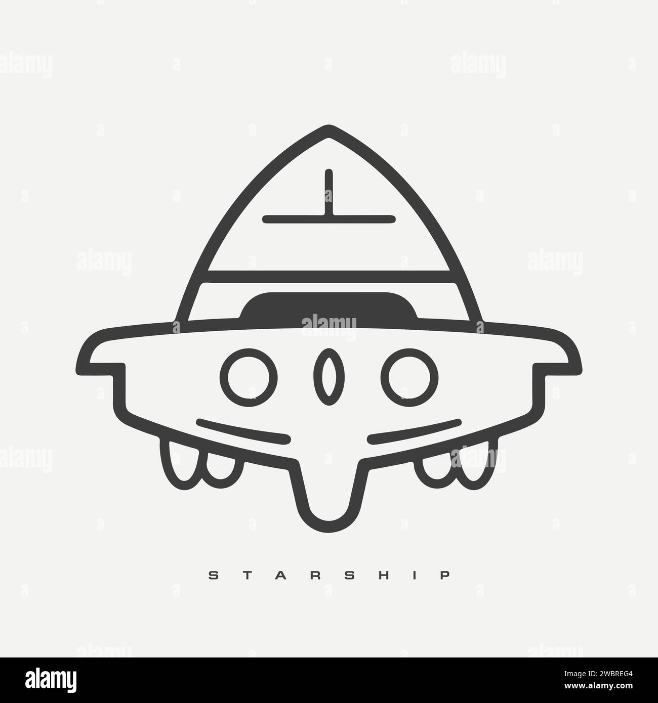 Starship vector vectors Black and White Stock Photos & Images - Alamy