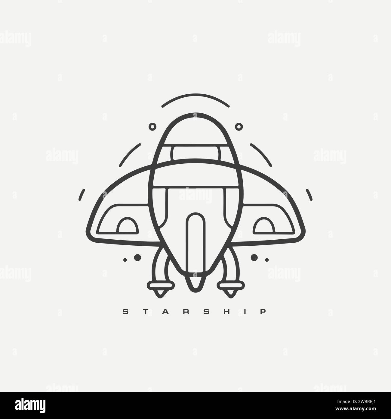 Starship art Black and White Stock Photos & Images - Alamy