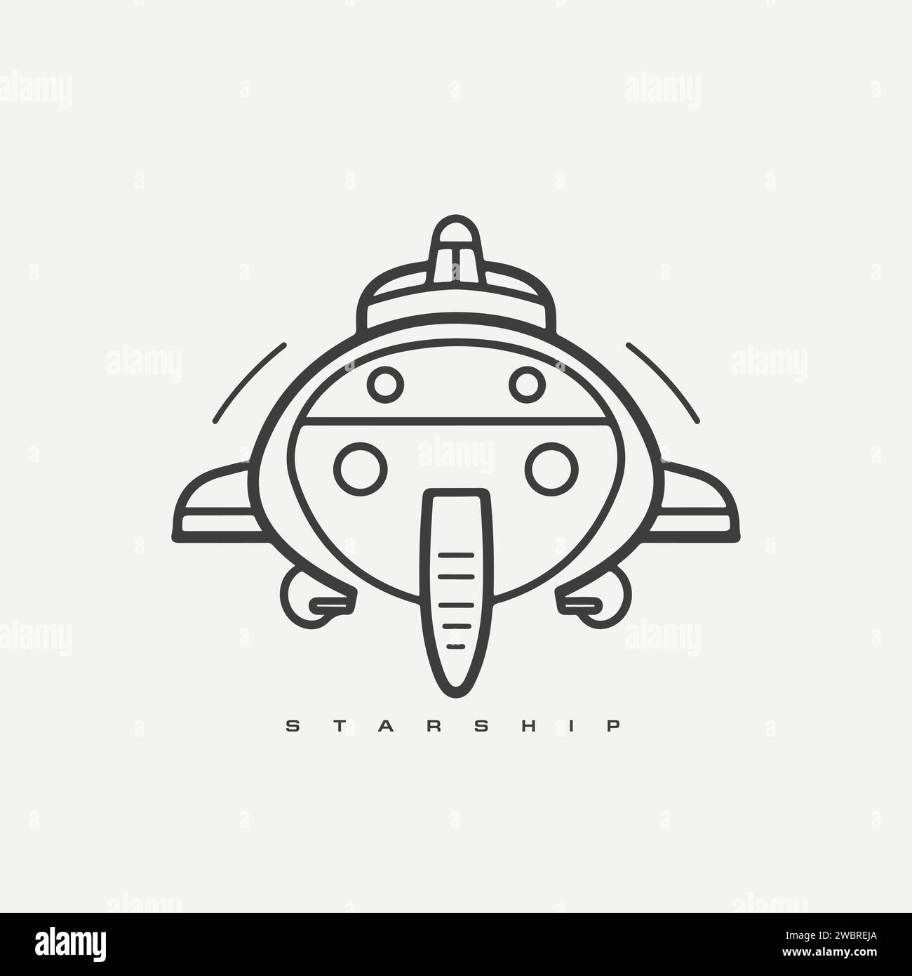 Starship vector vectors Black and White Stock Photos & Images - Alamy
