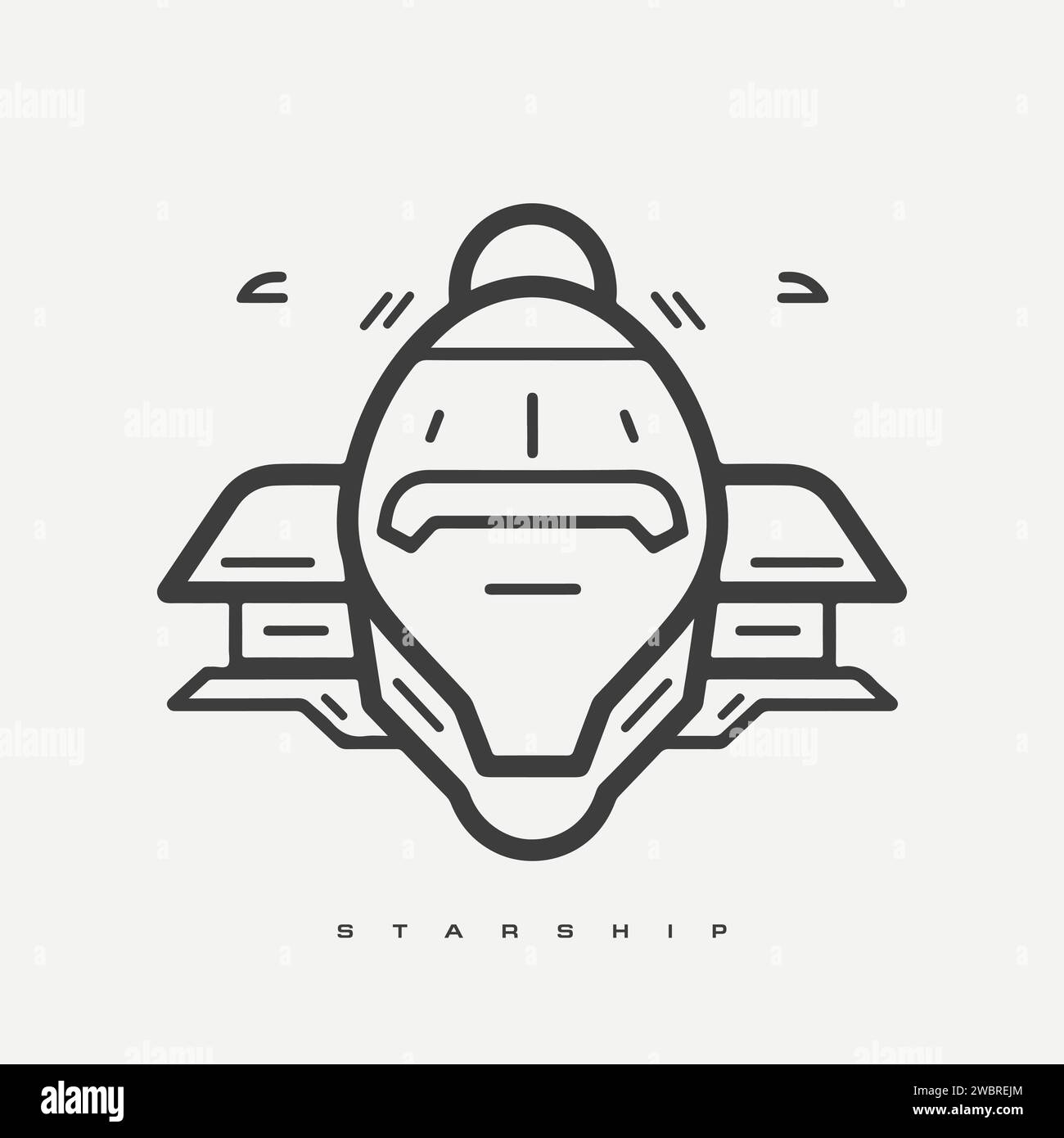 Starship vector vectors Black and White Stock Photos & Images - Alamy