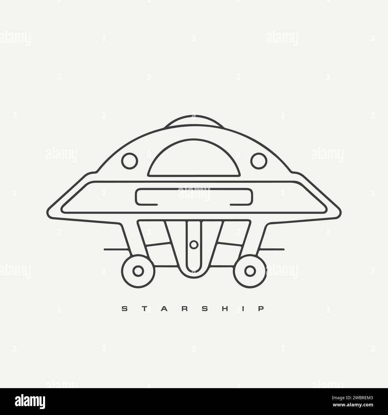 Starship art Black and White Stock Photos & Images - Alamy