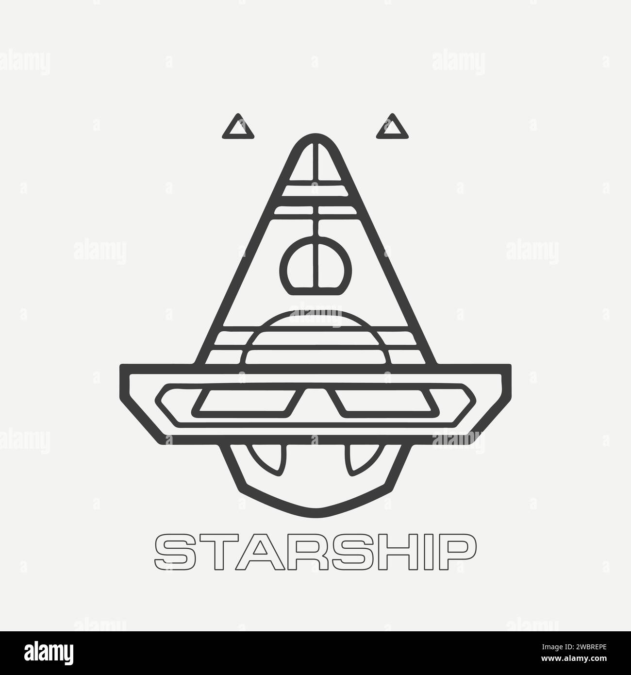 Starship vector vectors Black and White Stock Photos & Images - Alamy