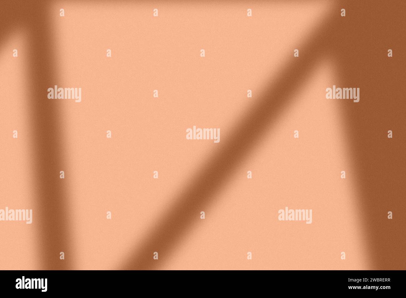 Organic drop window shadow on a Peach Fuzz color wall. Overlay effect ...