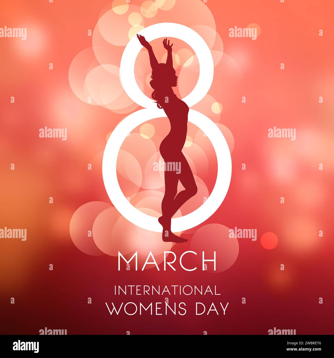International Womens day background with a female silhouette Stock Vector Image & Art - Alamy