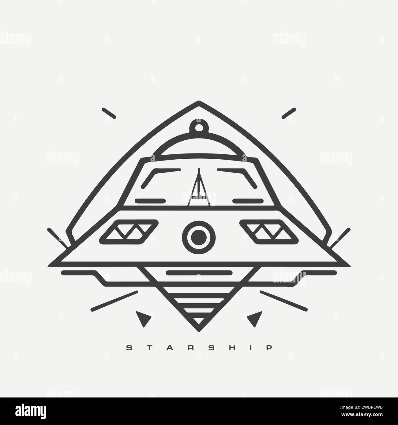 Starship vector vectors Black and White Stock Photos & Images - Alamy