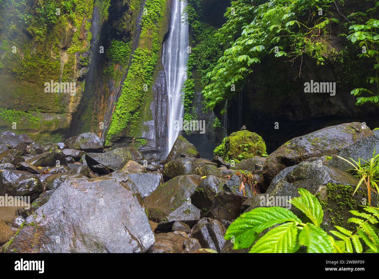 Hidden Waterfall near Sekumpul, Bali Island, Indonesia Stock Photo - Alamy