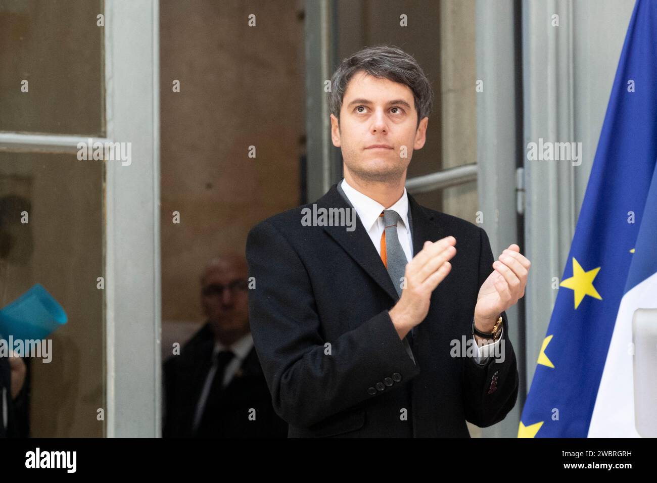 Paris, France. 12th Jan, 2024. The new Prime Minister Gabriel Atta ...