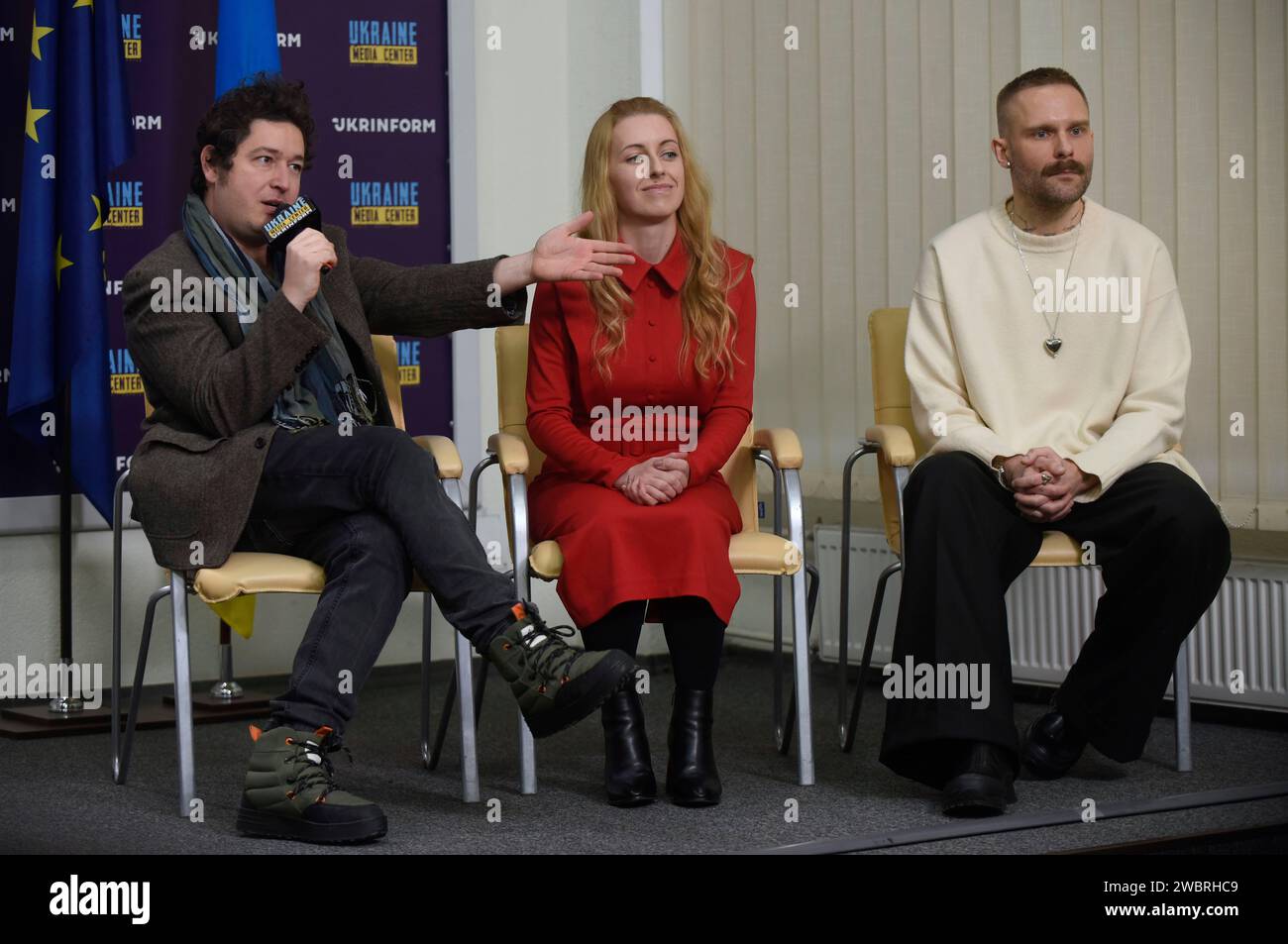 Non Exclusive: KYIV, UKRAINE - JANUARY 11, 2024 - Music producer of the ...