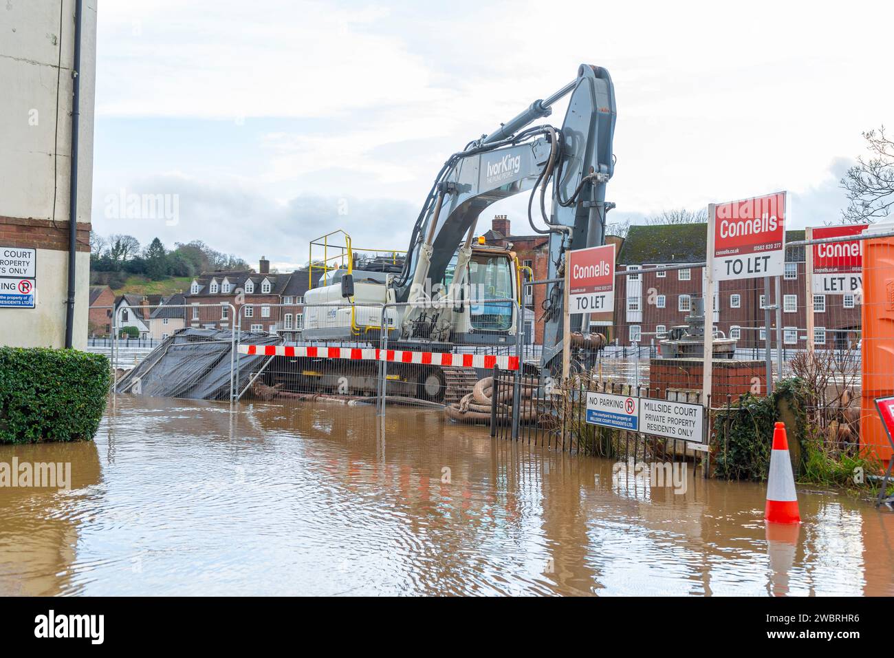 Bewdley, UK. 3rd January, 2024. UK weather: After many days of rainfall ...