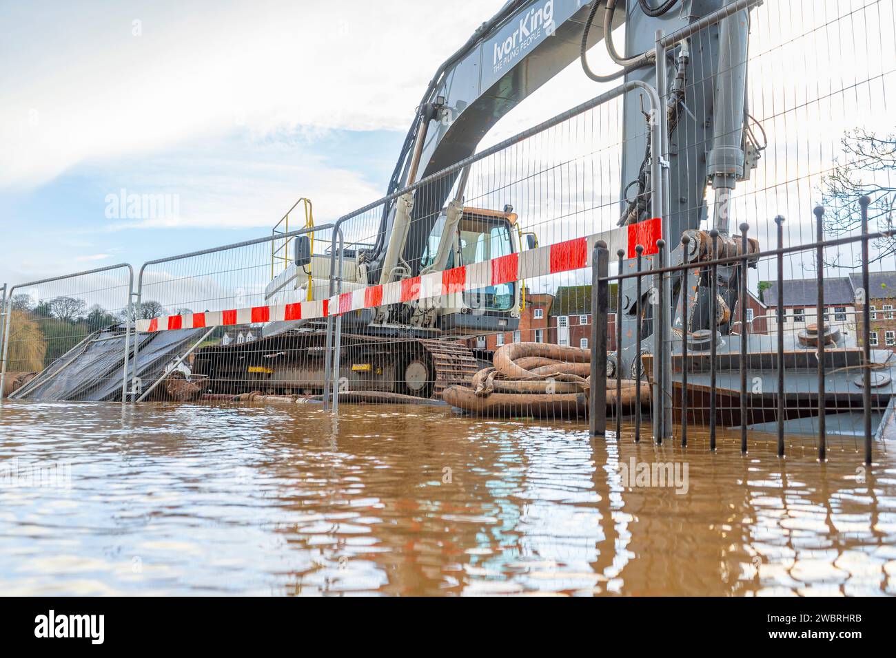 Bewdley, UK. 3rd January, 2024. UK weather: After many days of rainfall ...