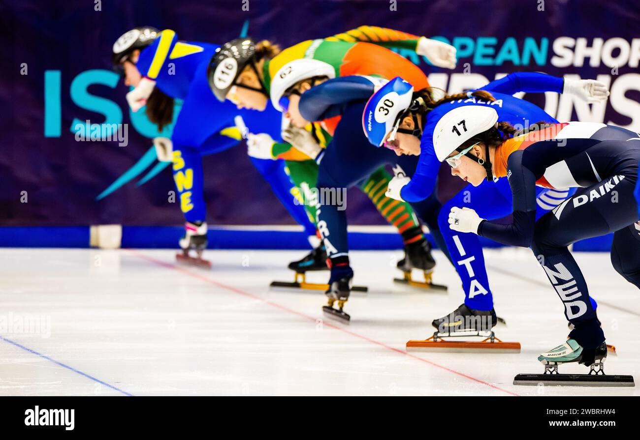 GDANSK - Selma Poutsma during the 500m heats on the first day of the ...