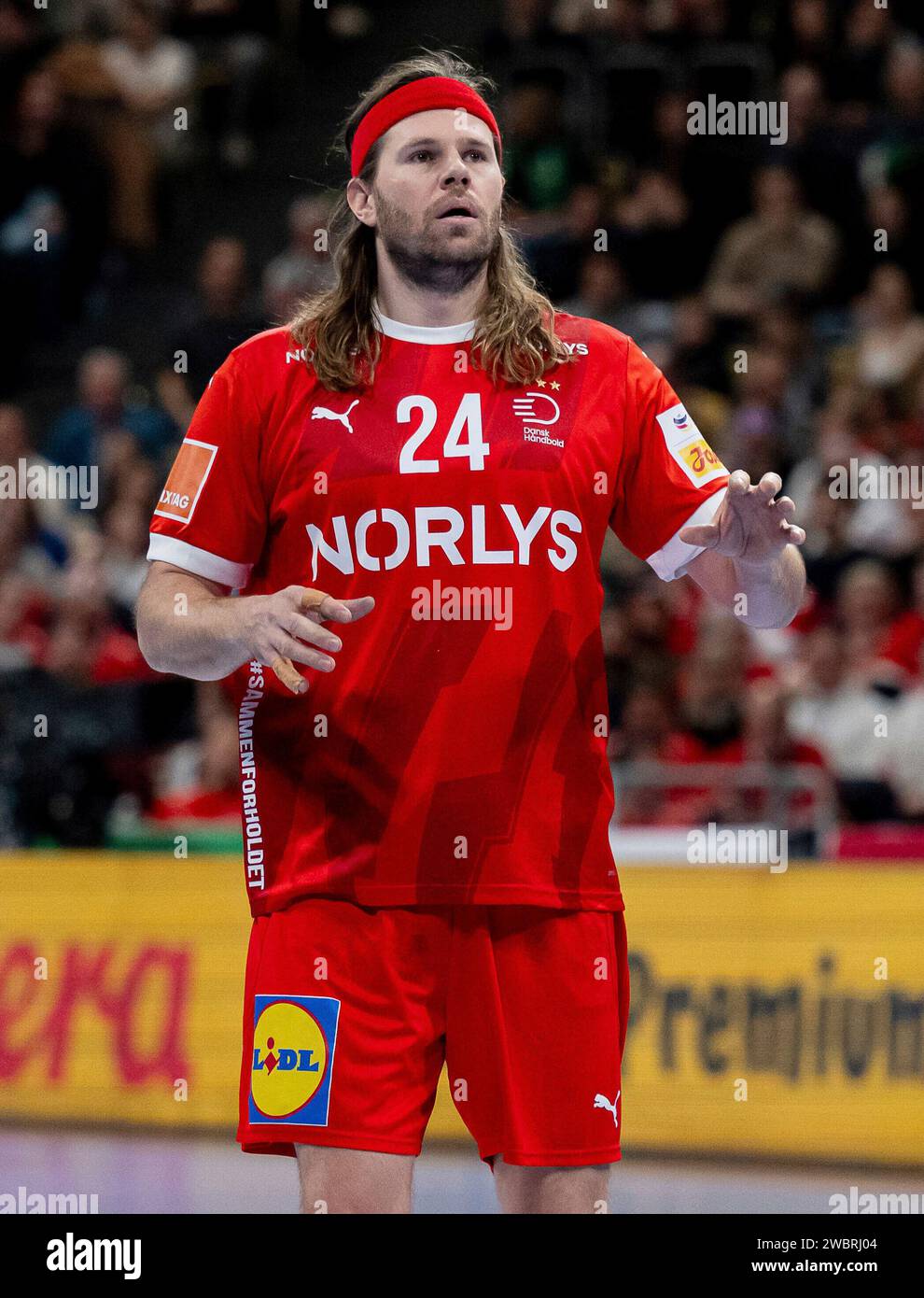 Muenchen, Deutschland. 11th Jan, 2024. Mikkel Hansen (Daenemark/Denmark ...