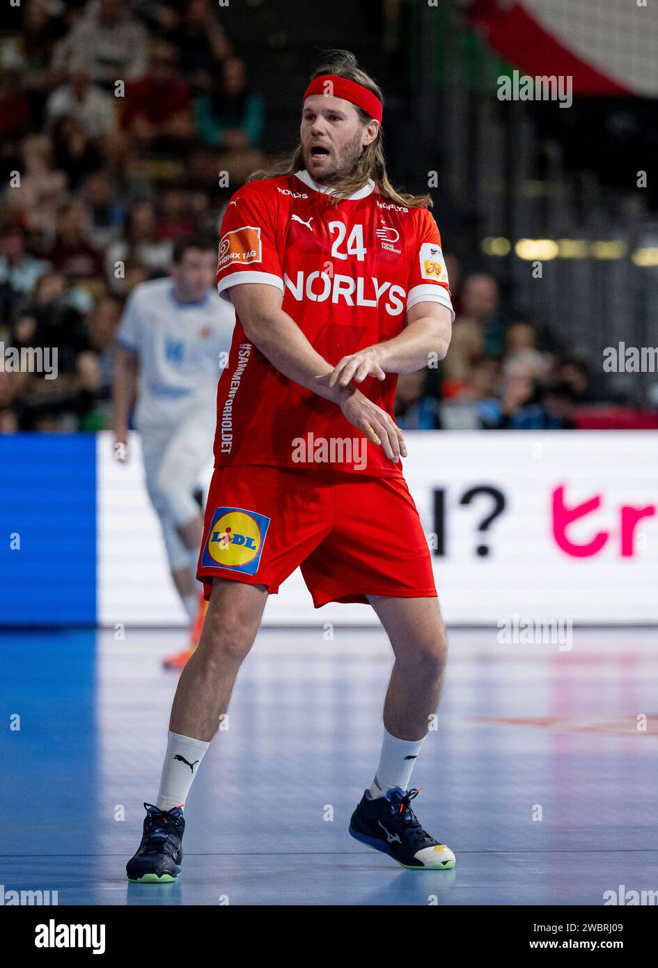 Muenchen, Deutschland. 11th Jan, 2024. Mikkel Hansen (Daenemark/Denmark ...