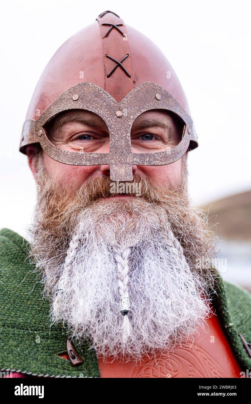 Guizer Jarl John Robert leads his squad on the Galley through the ...