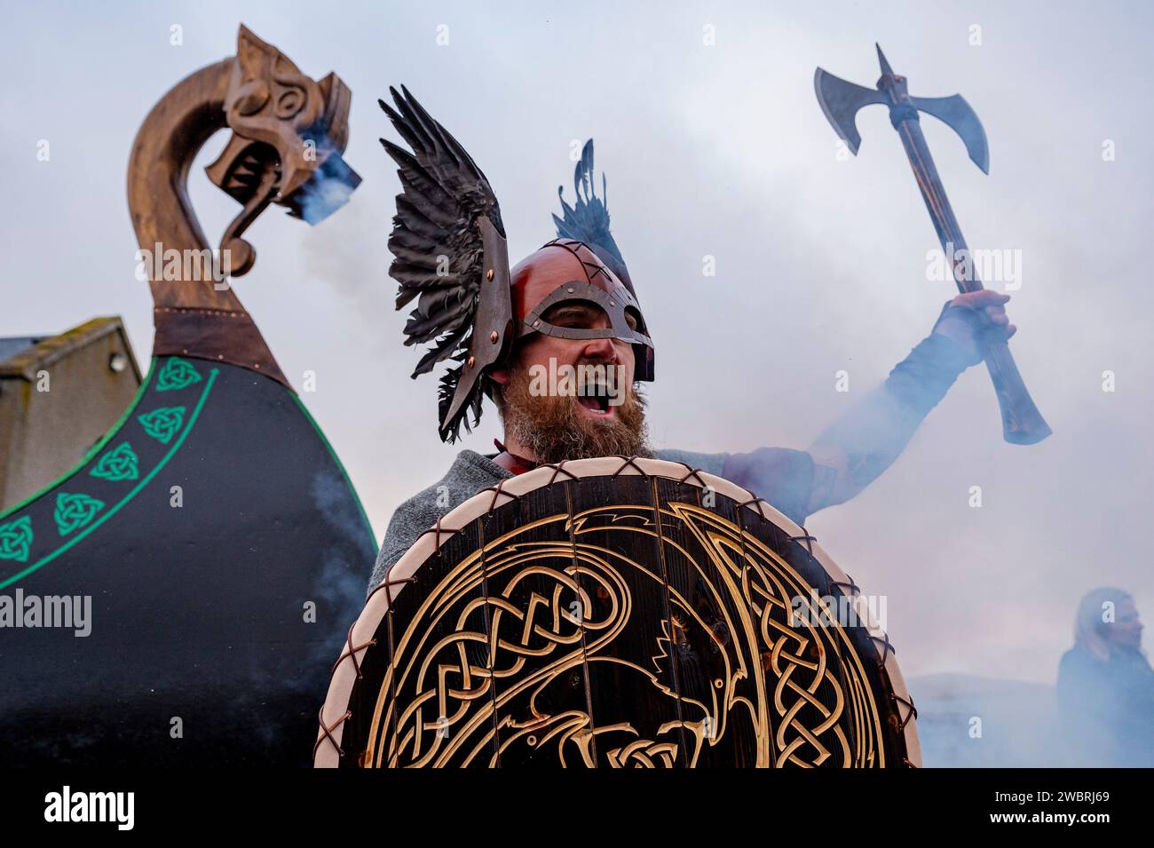 Guizer Jarl John Robert leads his squad on the Galley which "breathes ...