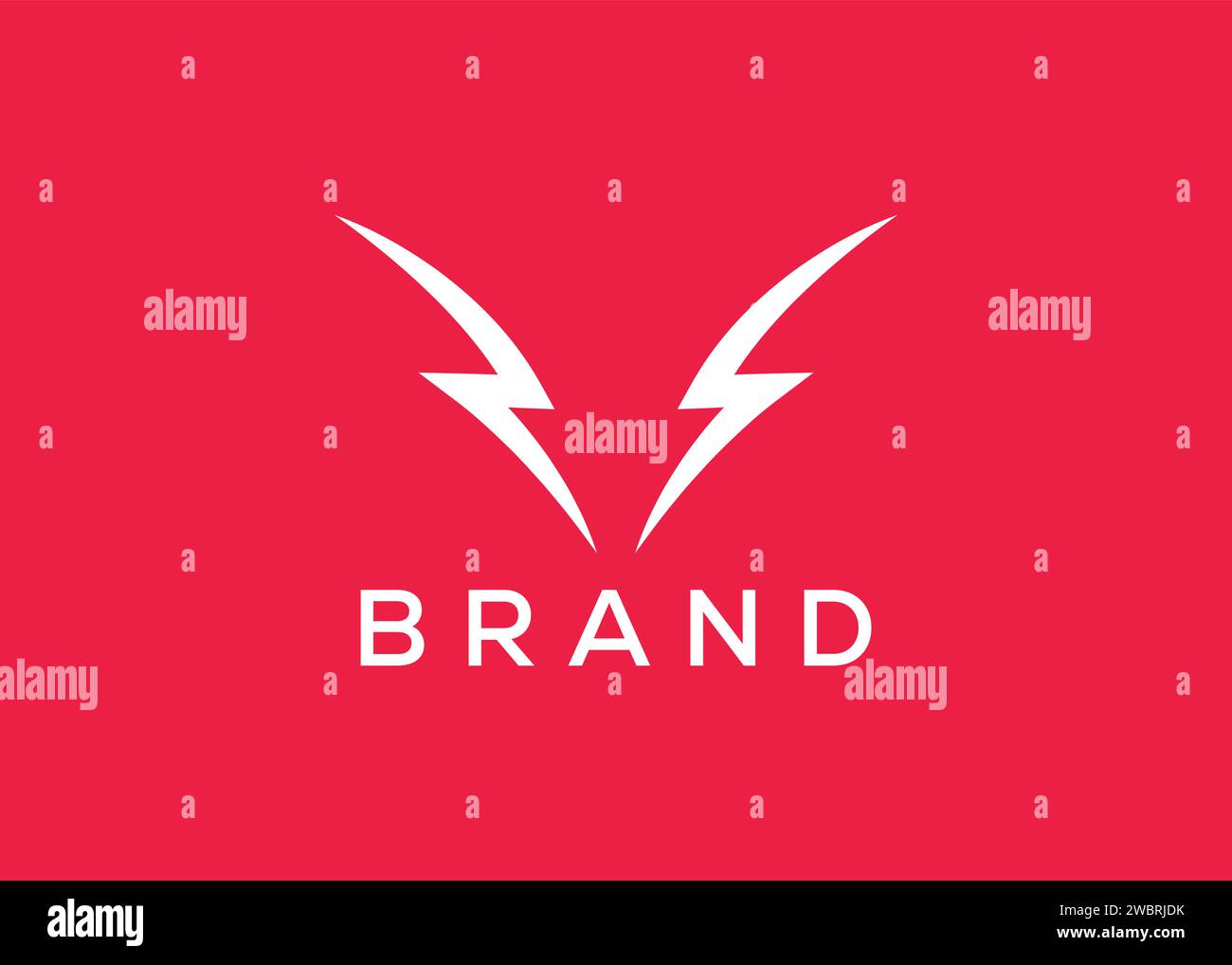 Lightning bolt logo template hi-res stock photography and images - Alamy