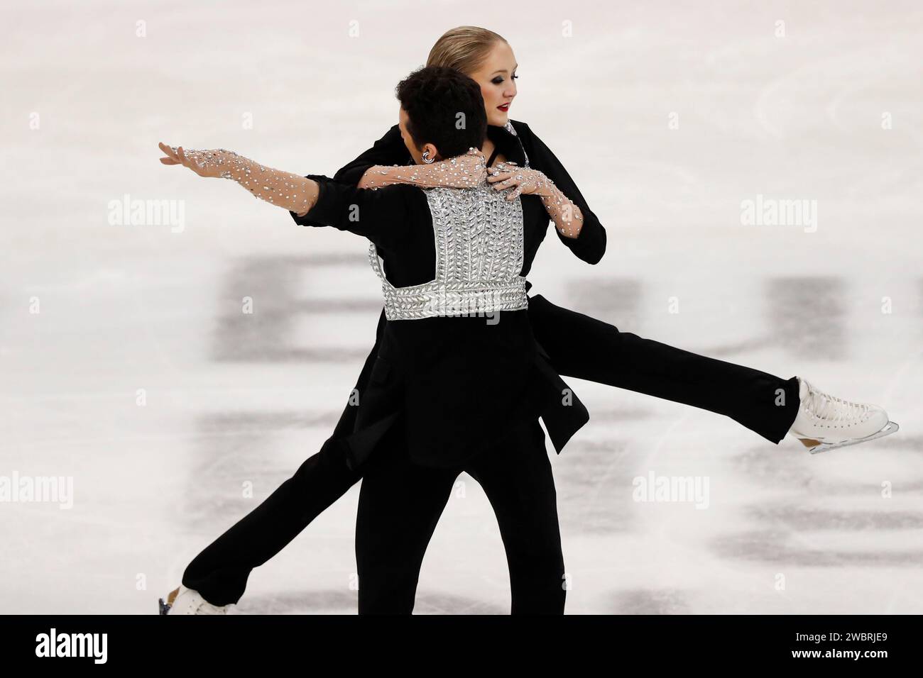 Lucy Hancock and Ilias Fourati of Hungary perform in rhythm dance ...