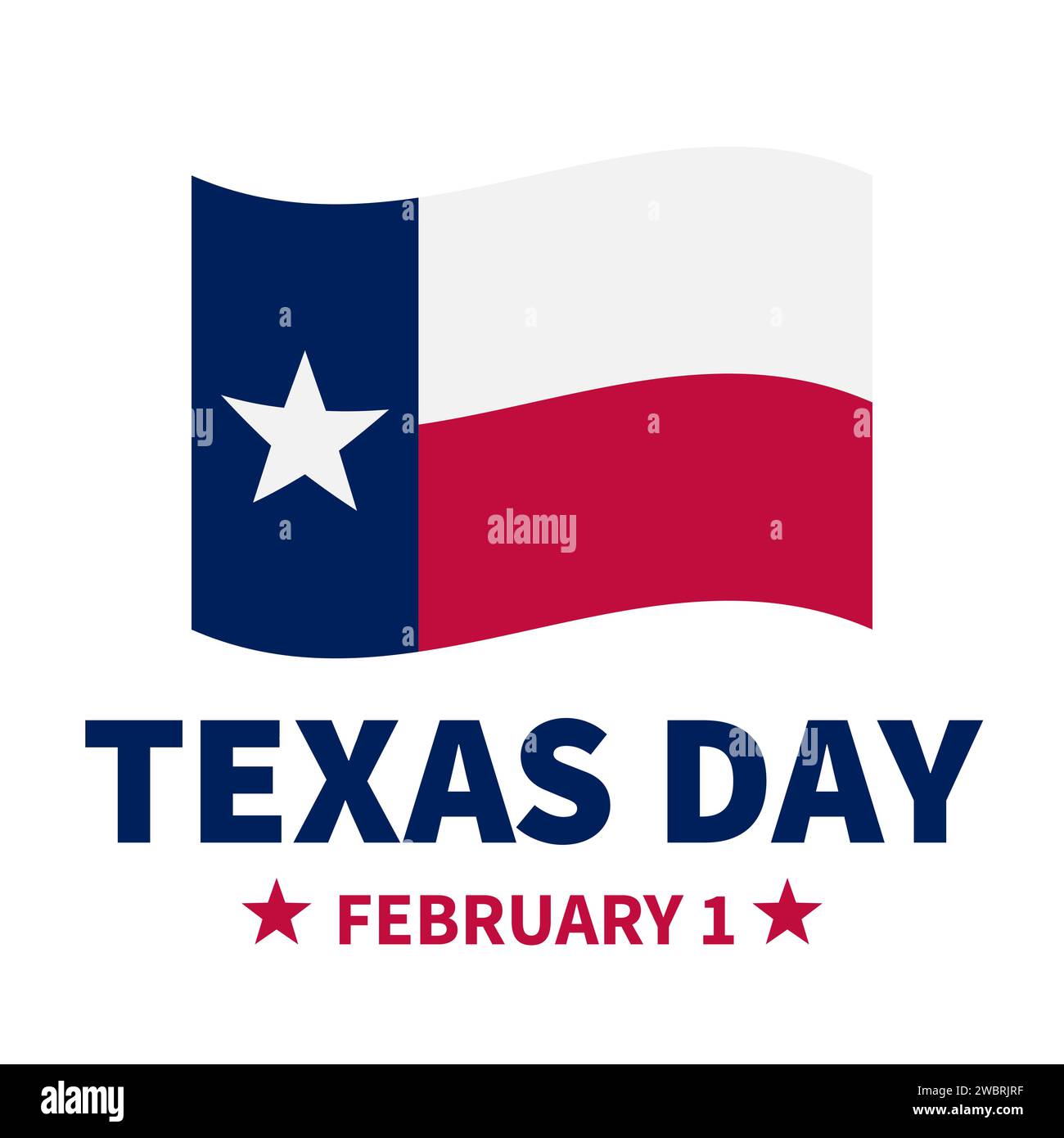 Texas Day typography poster. Holiday celebration on February 1. Vector ...