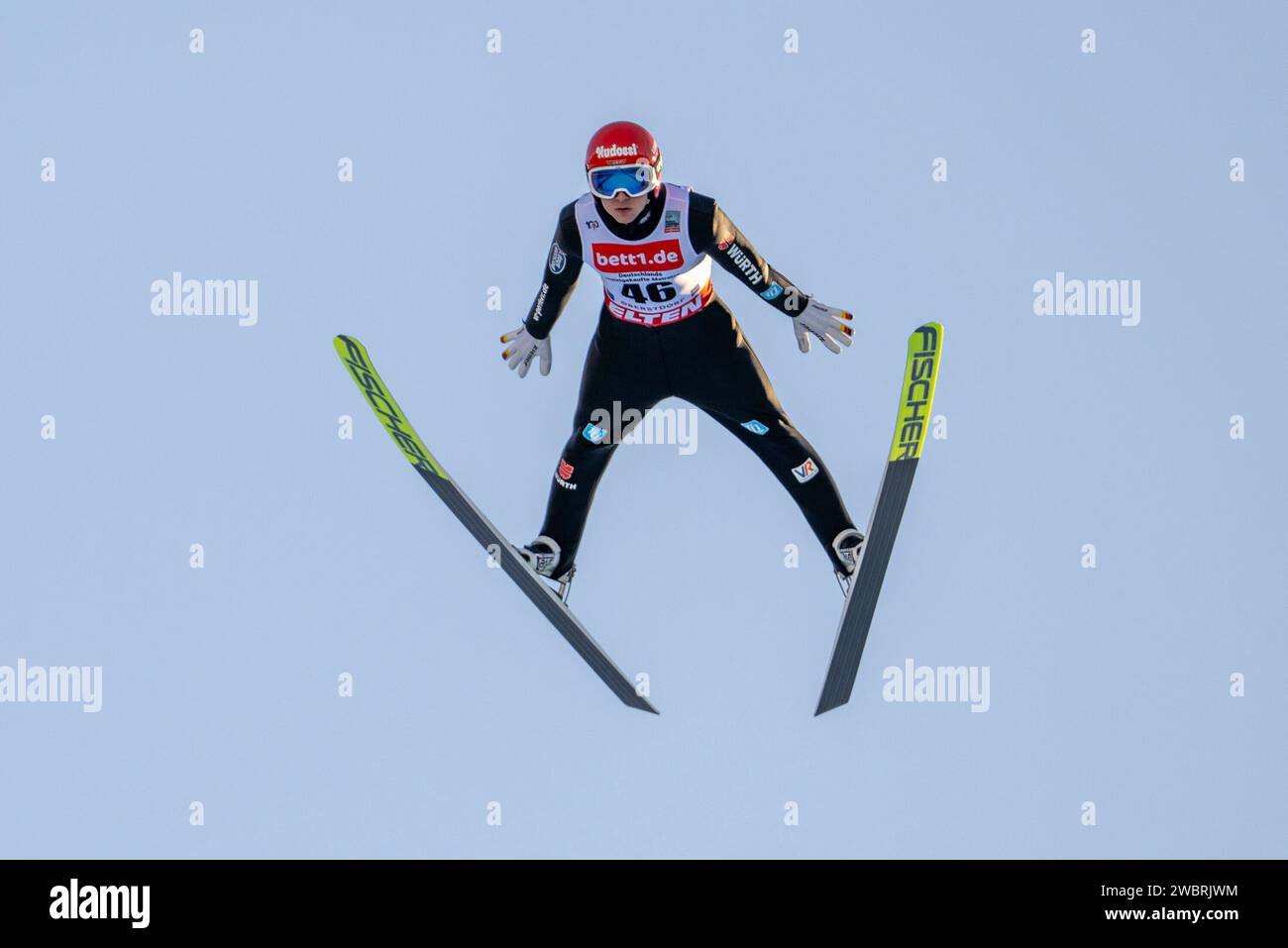 Terence Weber of Germany competes during the Men?s Ski Jumping HS 106 ...