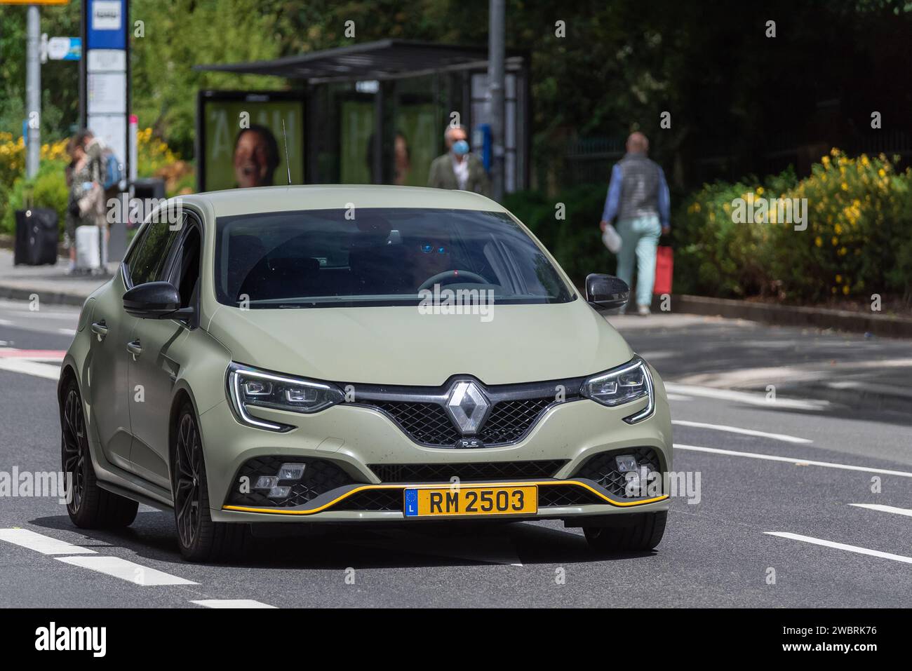 Luxembourg City, Luxembourg - Military green matte Renault Mégane IV RS ...