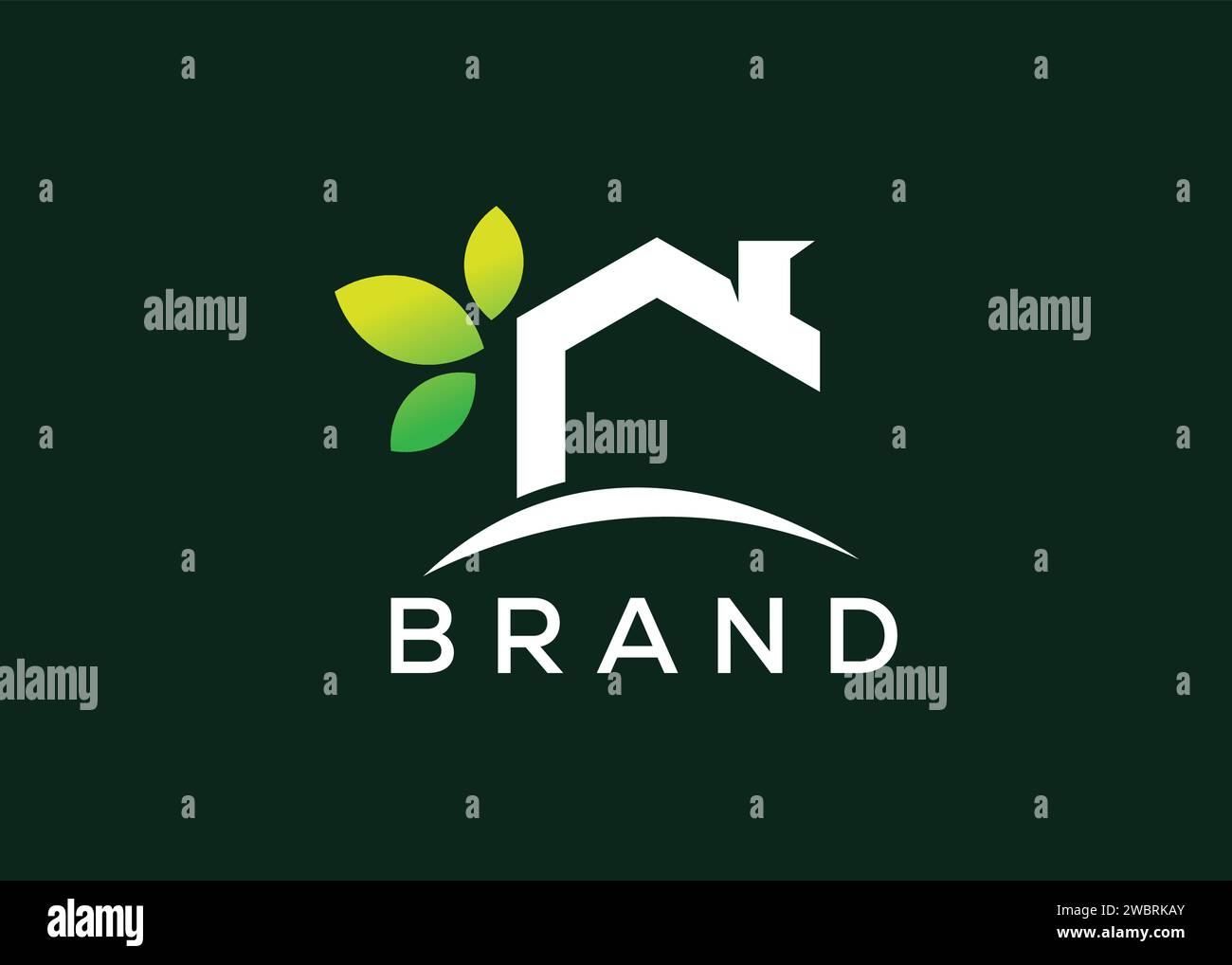 Home leaf logo design vector template. Nature home Leaf vector logo ...