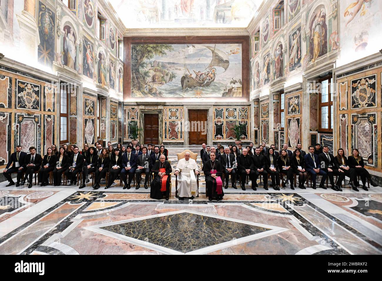 Vatican, Vatican. 12th Jan, 2024. Italy, Rome, Vatican, 2024/1/12. Pope ...