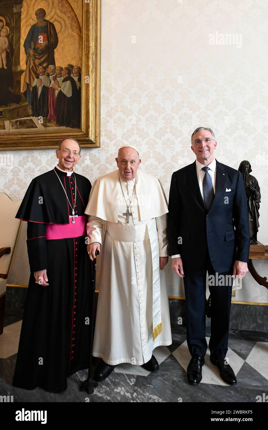 Vatican, Vatican. 12th Jan, 2024. Italy, Rome, Vatican, 2024/1/12. Pope ...