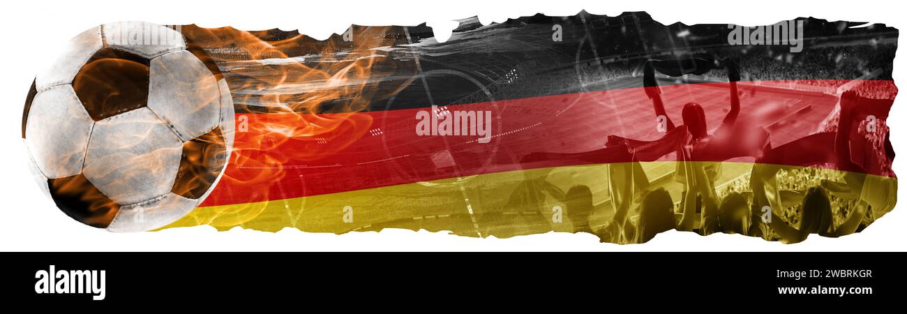 Cultural sports fusion. Combining soccer imagery with national symbols ...